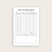 Daily Time Log Sheet, Daily Time Log Note, Daily Planner Printable ...