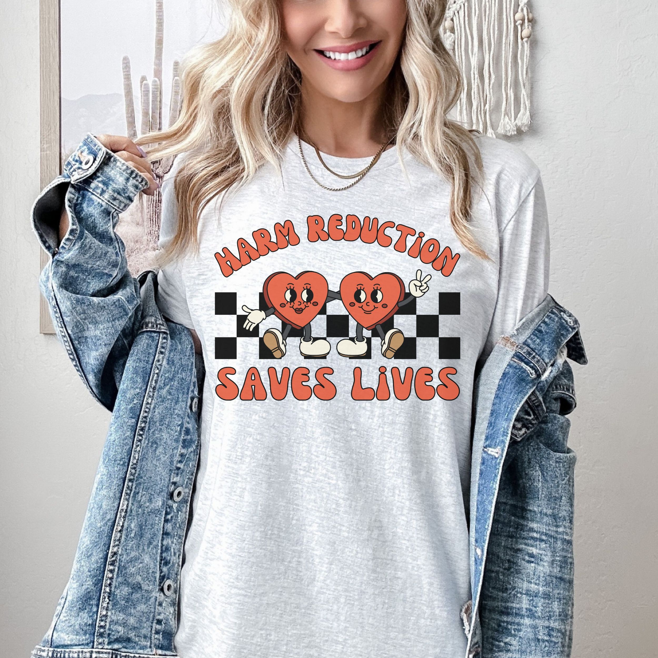Harm Reduction Saves Lives Sweatshirt, Retro Overdose Awareness Shirt ...