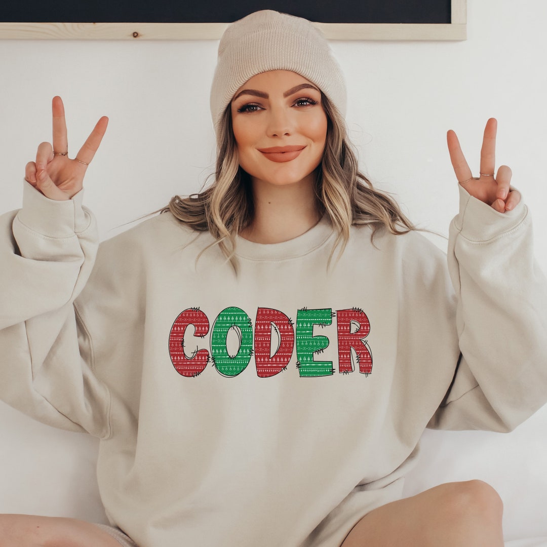 Coder Christmas Sweatshirt Software Engineer Holiday Hoodie - Etsy