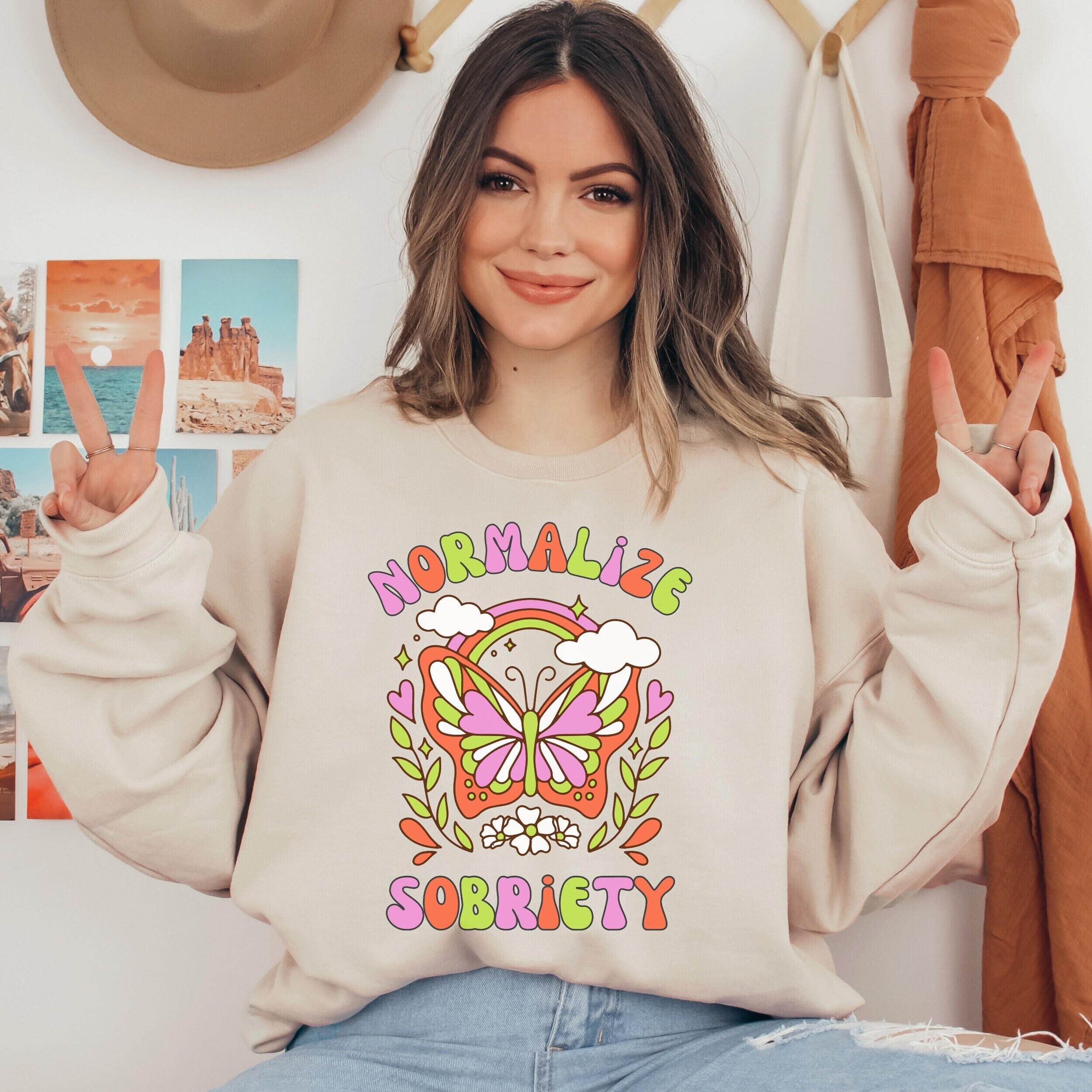 Normalize Sobriety Sweatshirt, Addiction Recovery Shirt, Sober Life ...