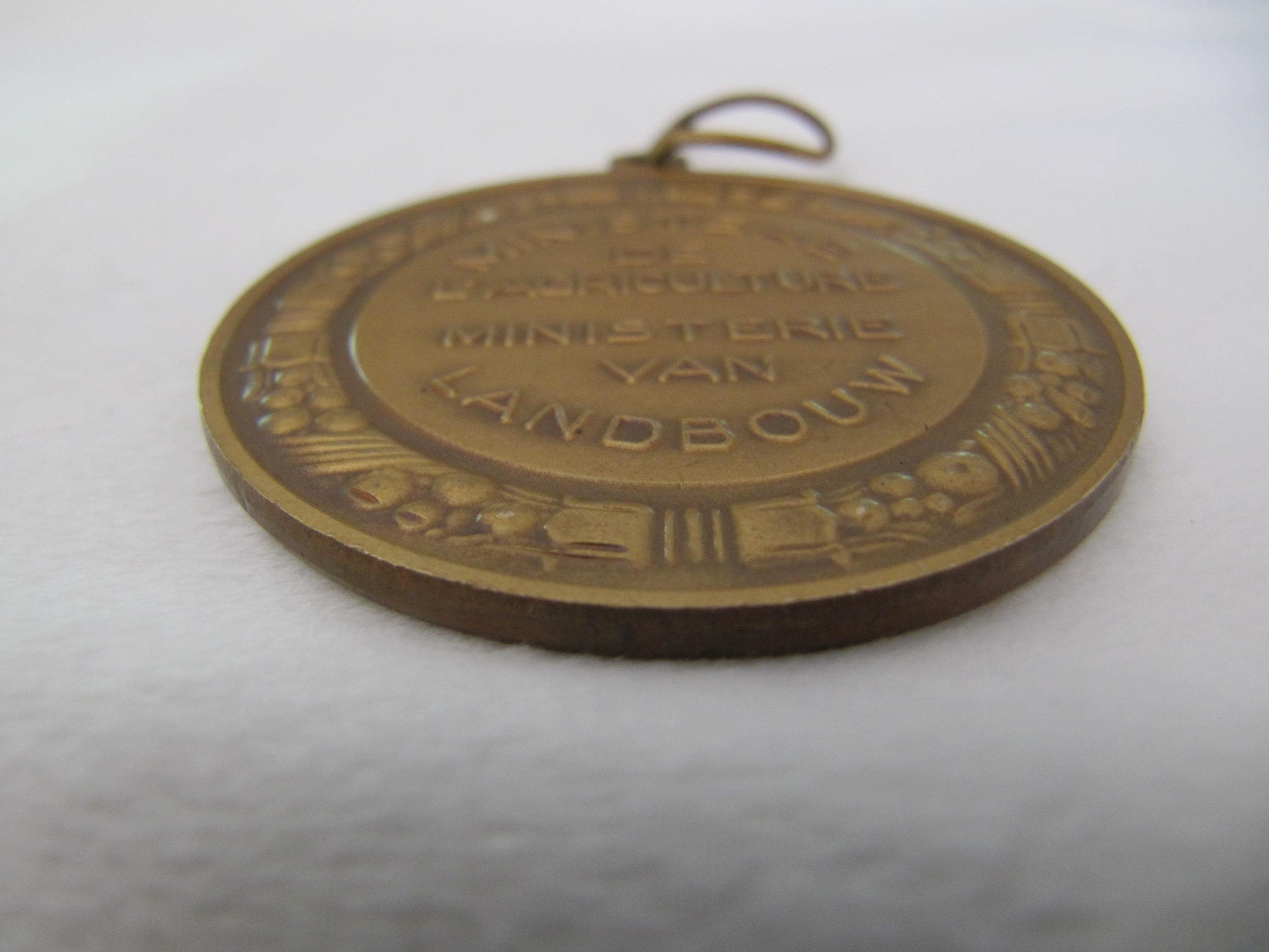 Vintage SHEEP Art Medal Belgian Flemish, Ministry of Agriculture Award ...