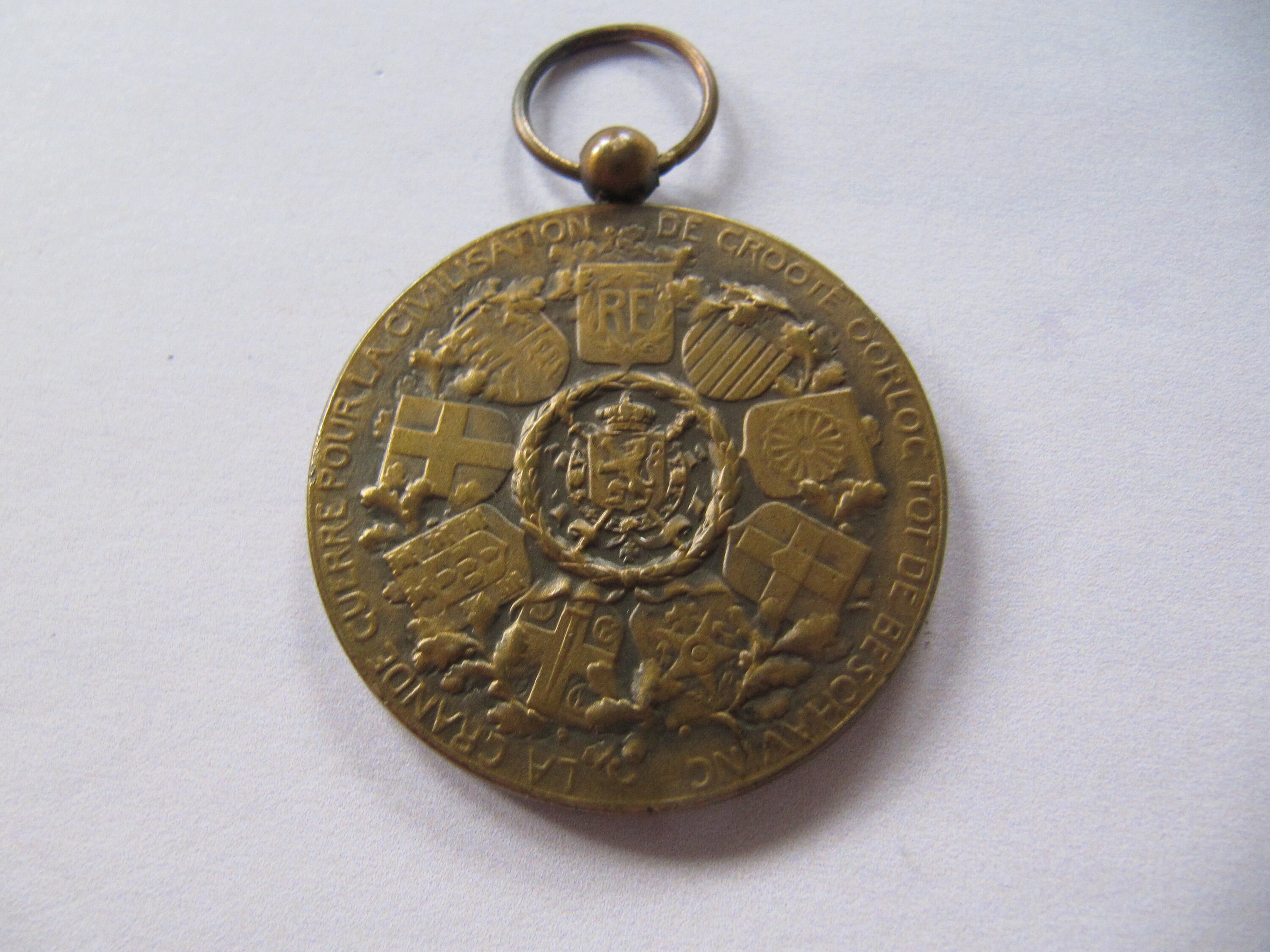 Belgian Victory Goddess Angel Art Medal Antique WWI Allied - Etsy