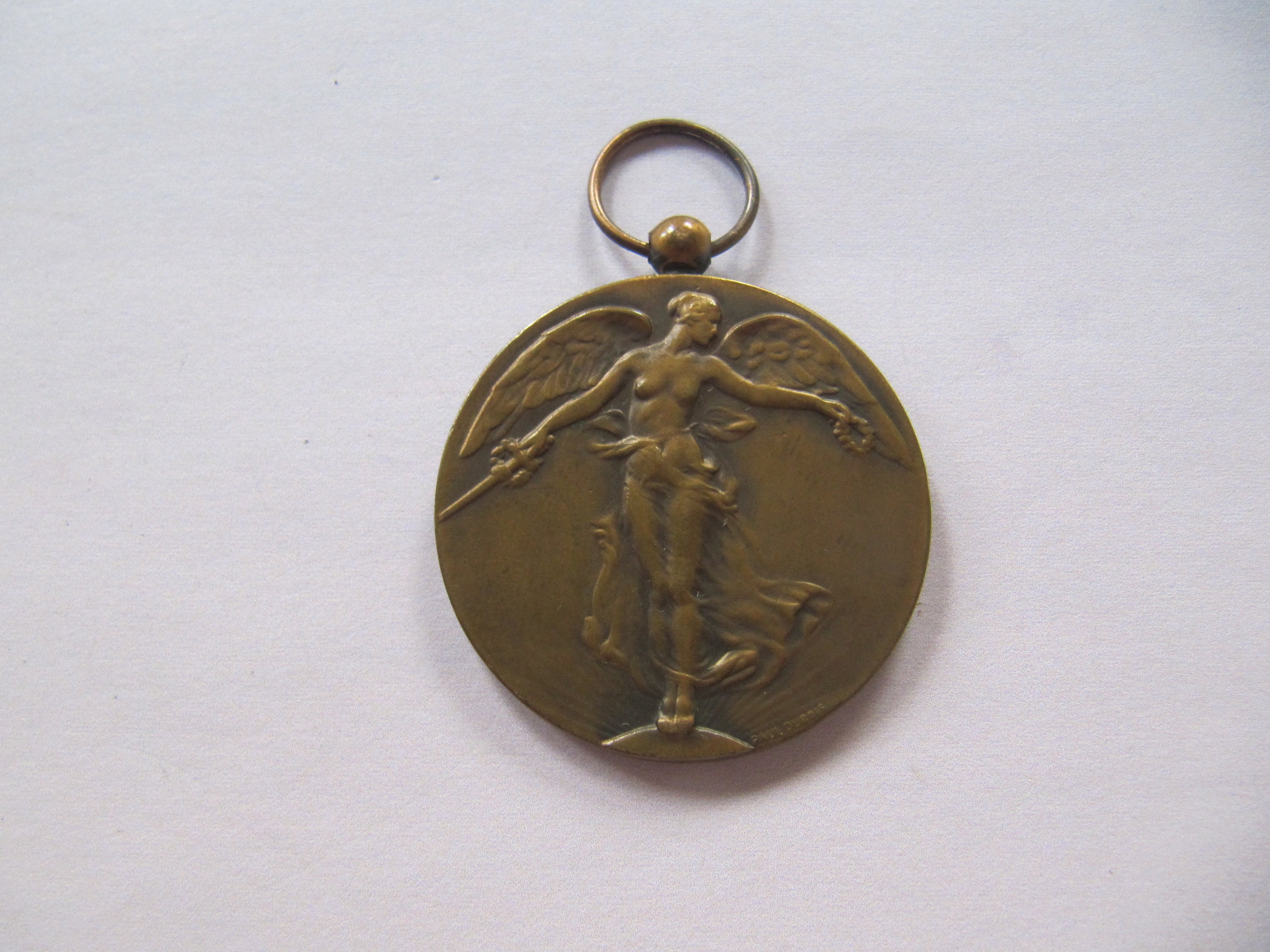 Belgian Victory Goddess Angel Art Medal Antique WWI Allied - Etsy