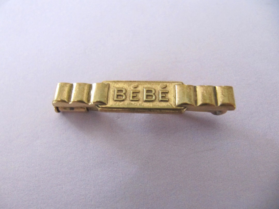 Épingle à dossard pour bébé broche pour bébé plaqué or Art - Etsy France