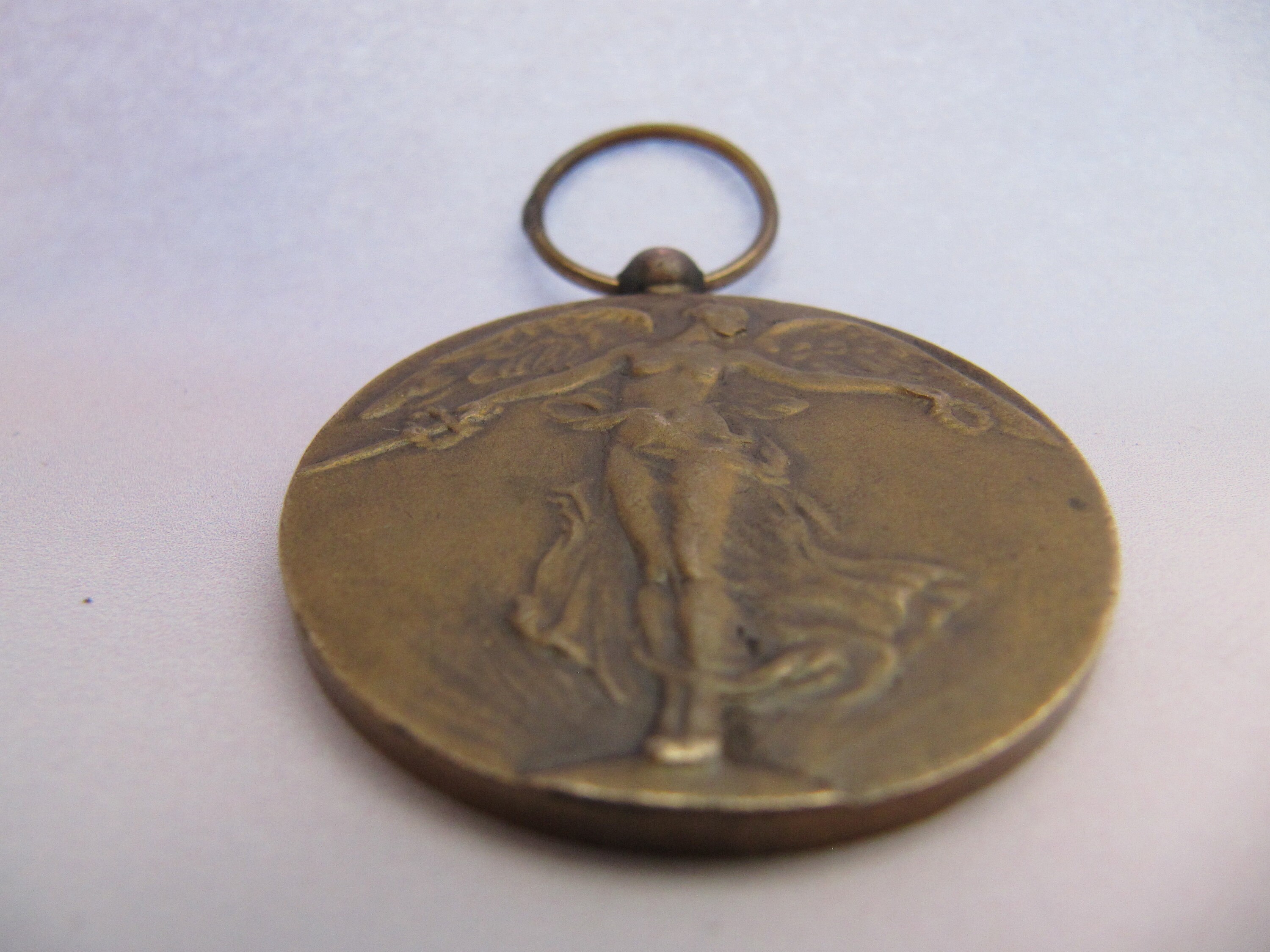 Belgian Victory Goddess Angel Art Medal, Antique WWI Allied Nations ...
