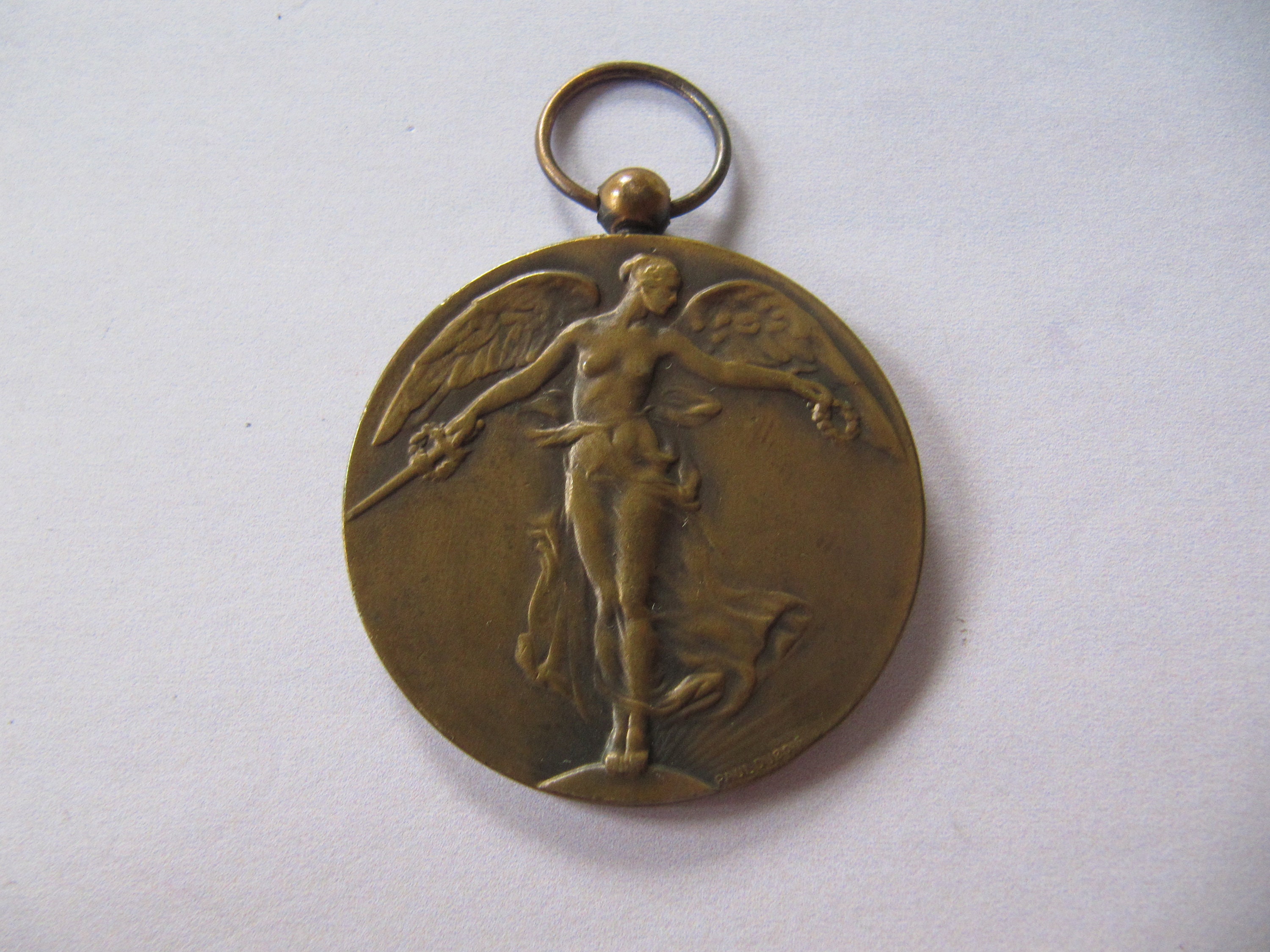 Belgian Victory Goddess Angel Art Medal Antique WWI Allied - Etsy