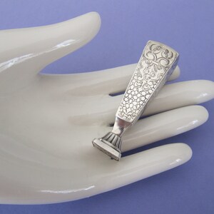 French Wax Seal Stamp 800 Silver Embossed "pebble" Design, Maker ...