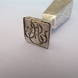 French Wax Seal Stamp 800 Silver Embossed "pebble" Design, Maker ...