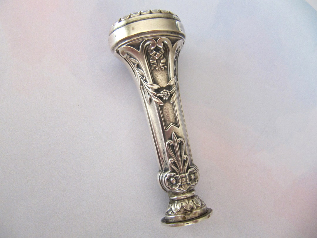 French Wax Seal Stamp Empire Design Solid Silver 800, Art Nouveau ...