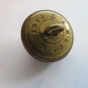5 Antique Brass Military Uniform Buttons, 4 From "f Van Malderen ...