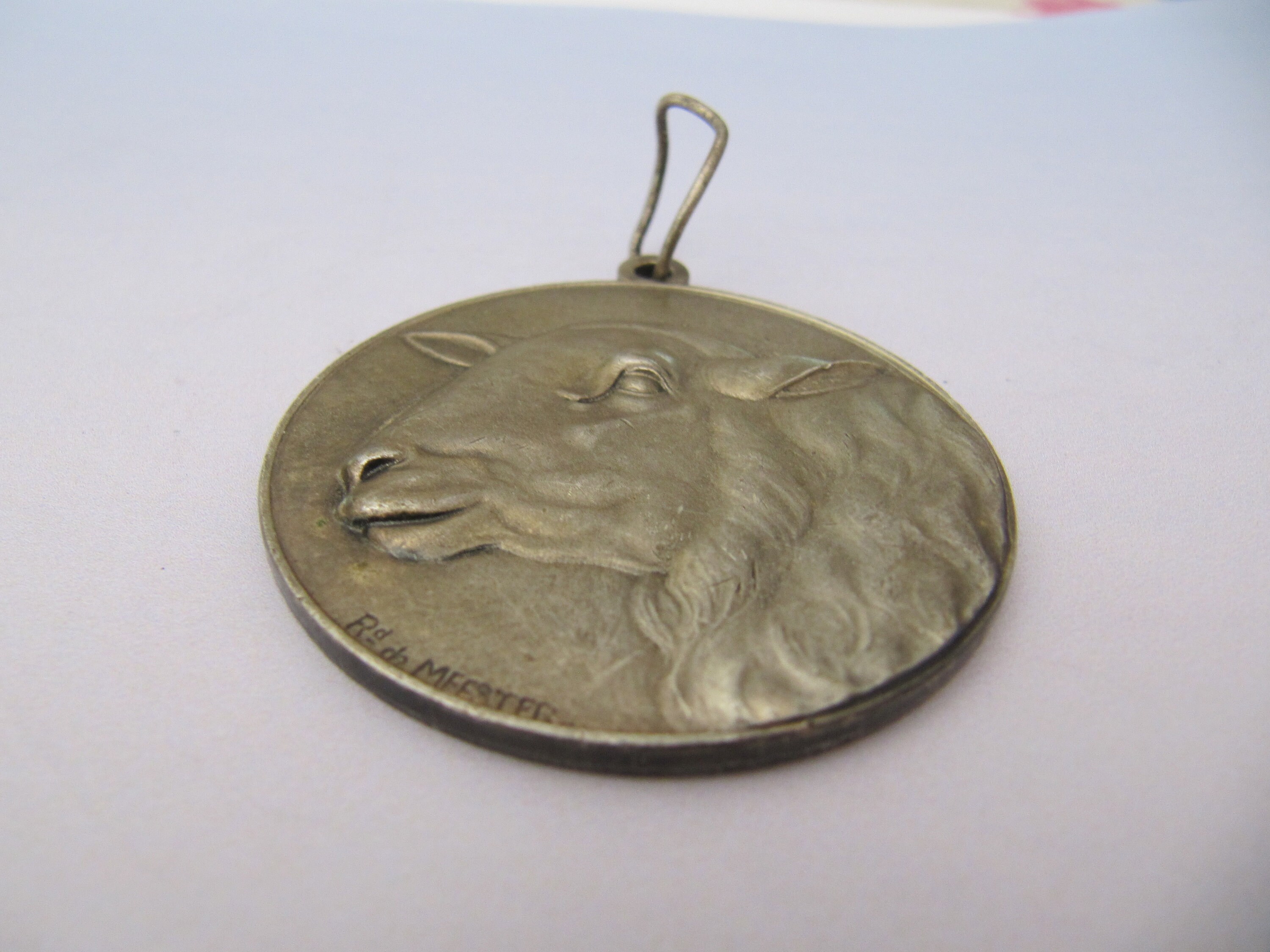 Vintage SHEEP Belgian Flemish Art Medal Agriculture Award - Etsy