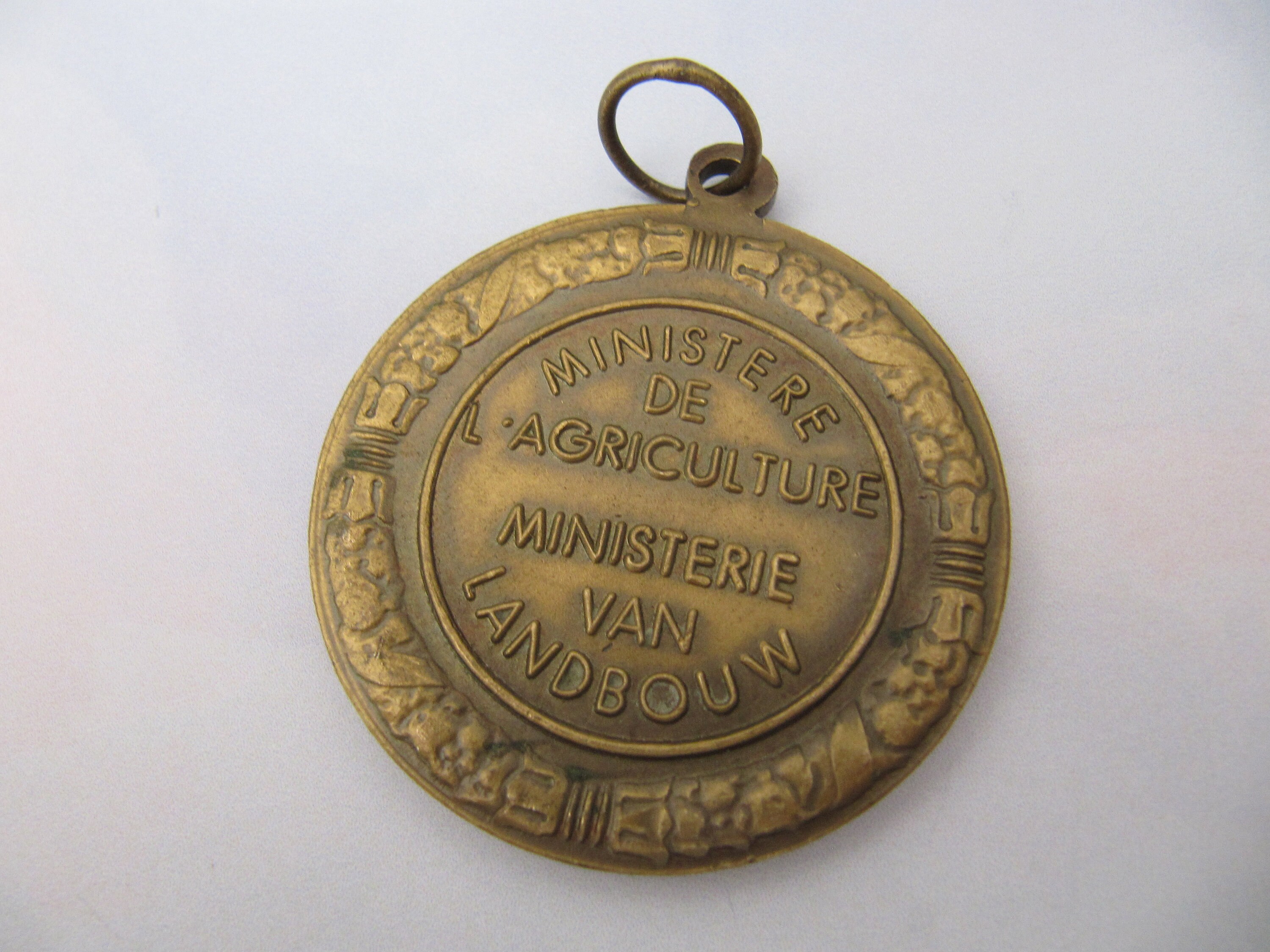 Vintage Three PIGS Agricultural Medallion Pendant Belgian Art - Etsy
