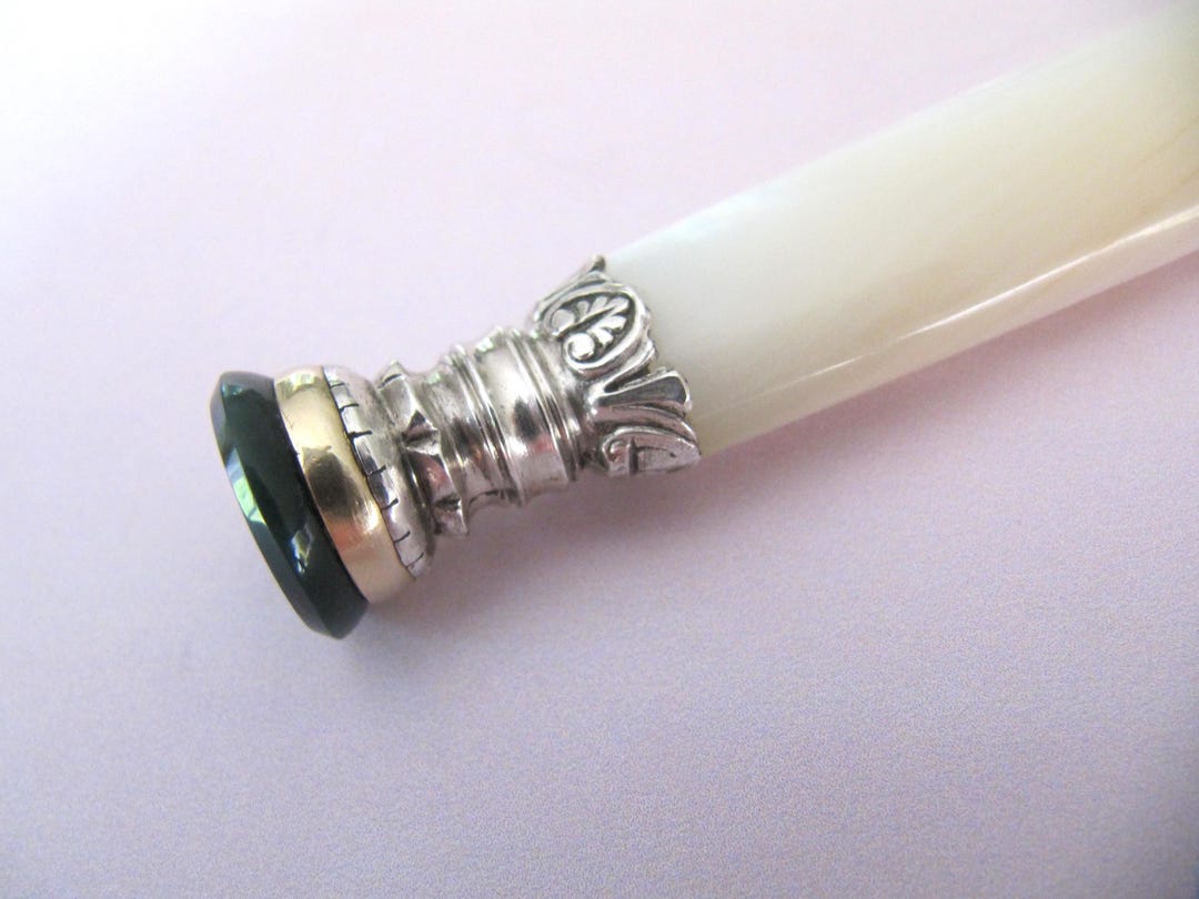 Vintage Mother of Pearl Wax Seal Stamp French Made in France, MOP W ...