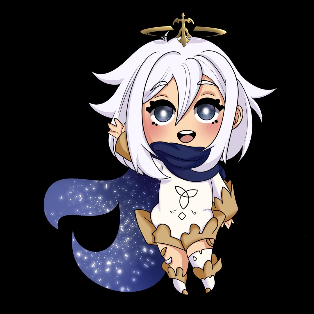 Genshin Impact Paimon Double Sided Acrylic Charm - Etsy