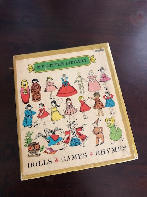 Vintage Children's Boxed Book Set - 'my Little Library: Dolls, Games ...