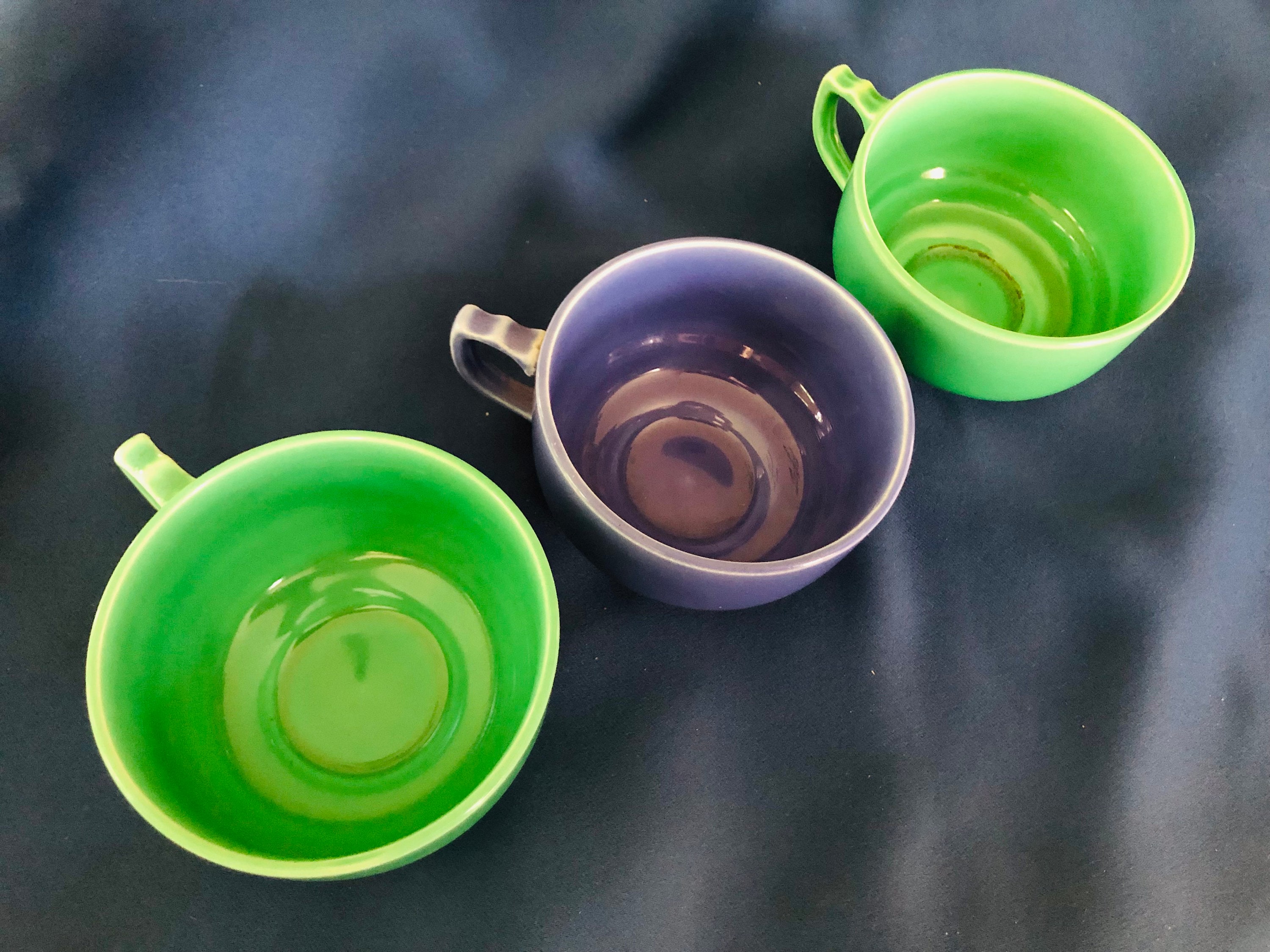 Homer Laughlin Riviera Tea Cups - Set of 3 - Etsy