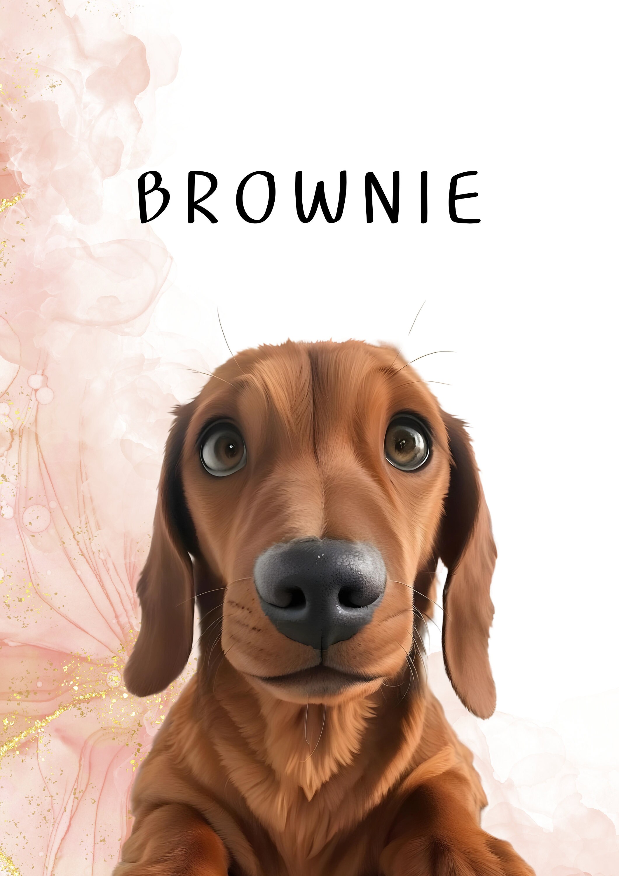 Custom Pet Portraits Using Pet Photo Personalized Digital Dog Portraits ...