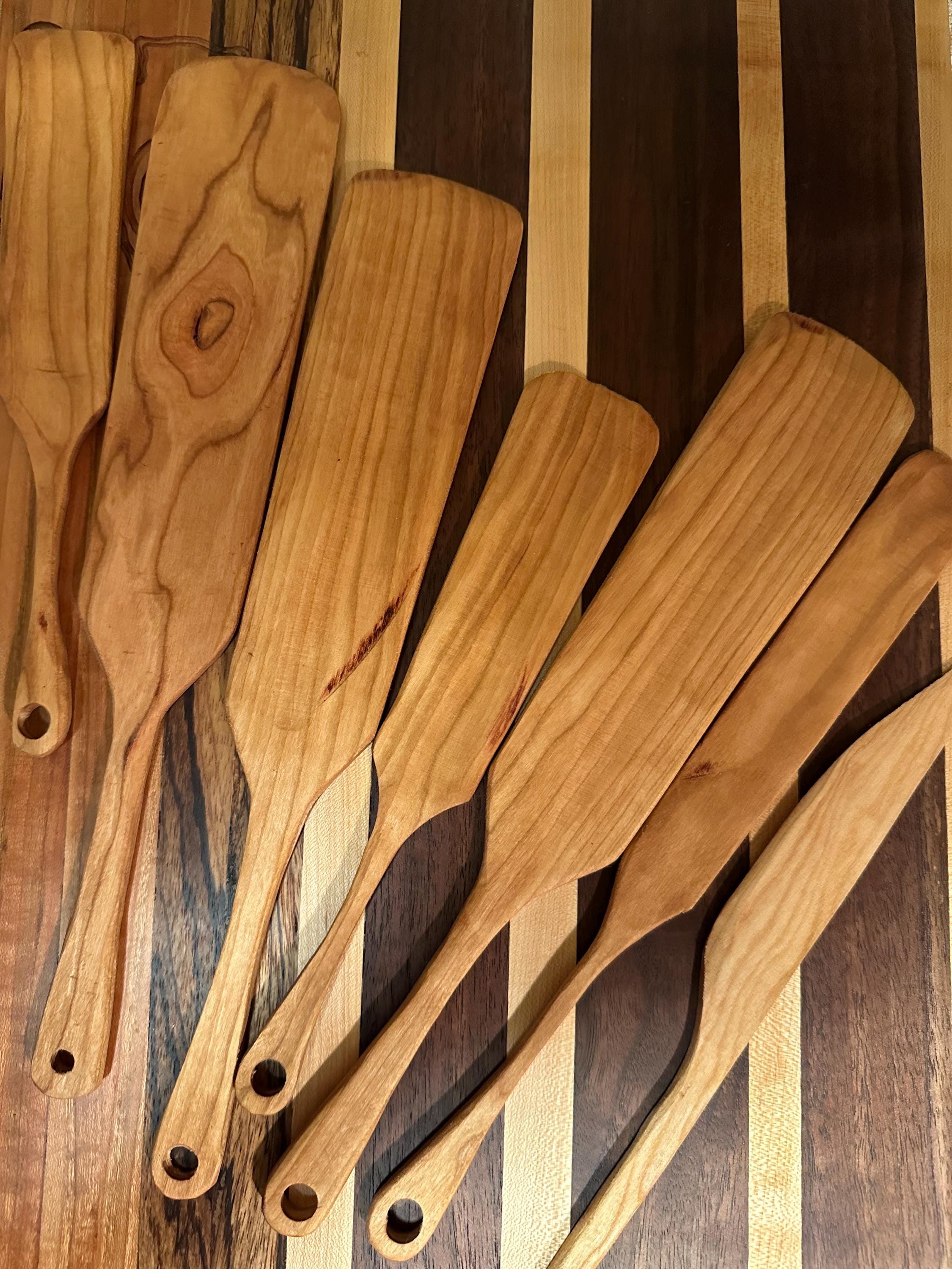 Custom Spurtles - Non Toxic Hand Carved Old Fasion Wood Mixing Spoons ...