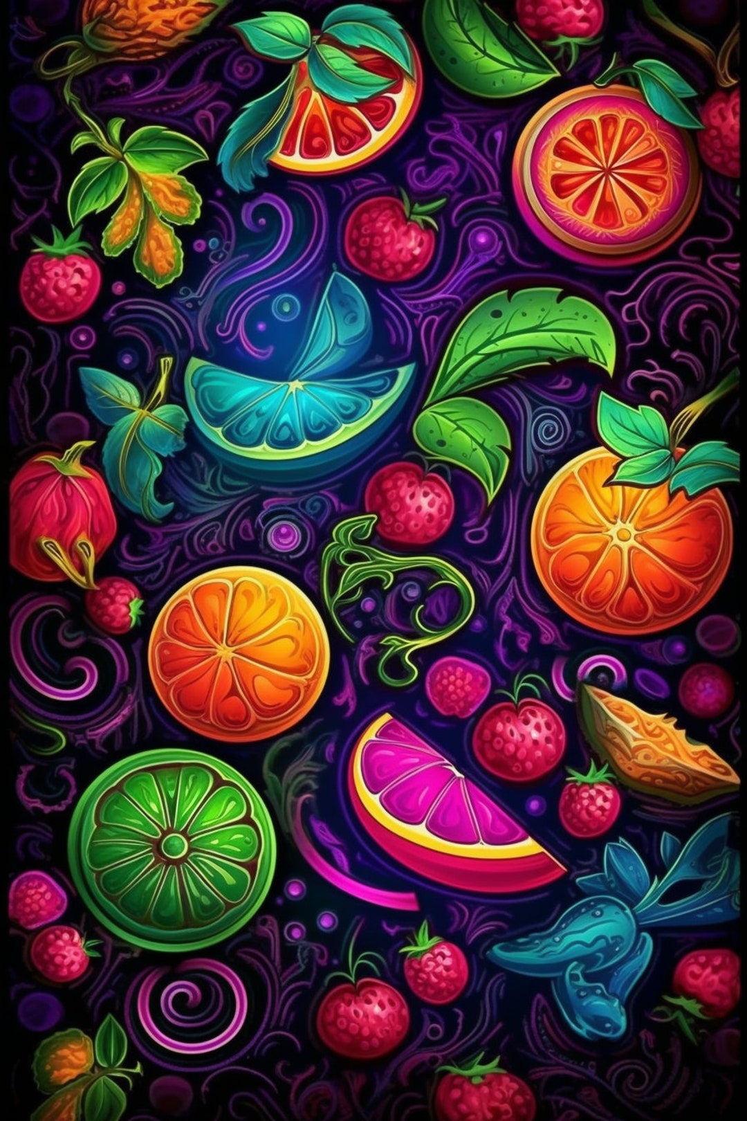 Custom Made Fruits Wallpaper Fruits Wallpaper Design Fruits - Etsy