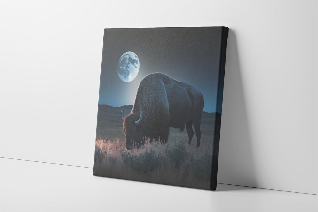Bison Canvas Art, Bison Art Print, Bison Print - Etsy