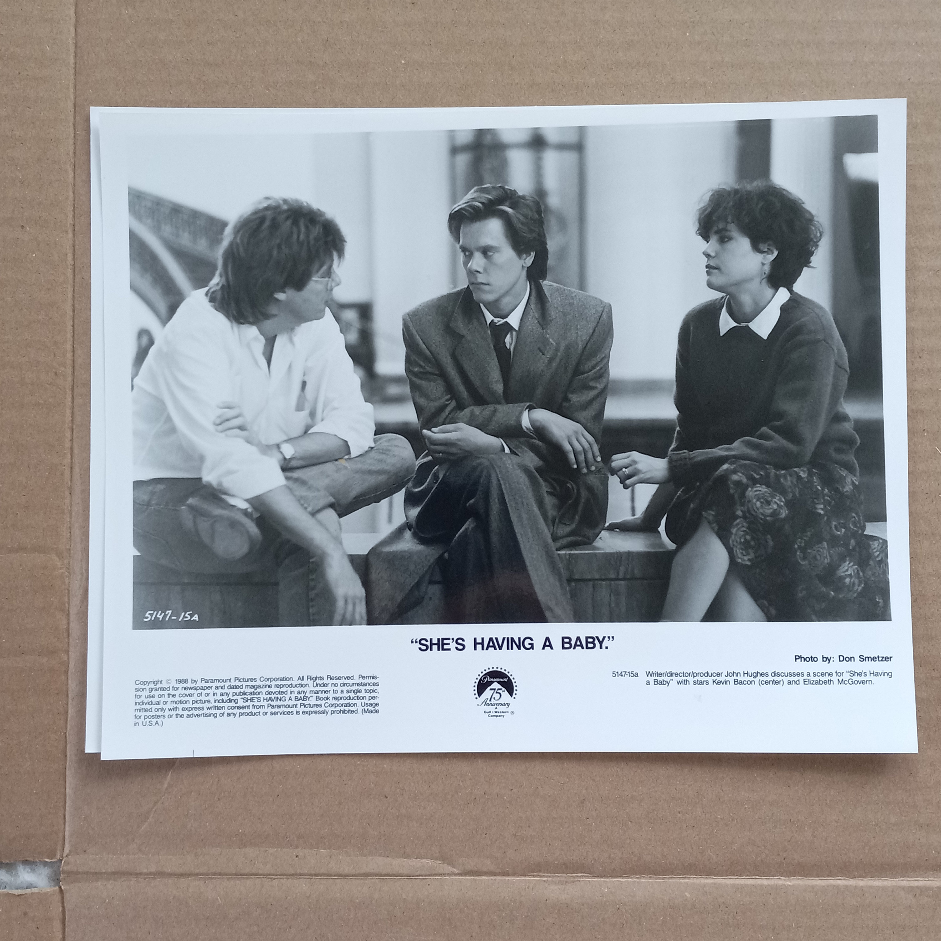 Hollywood Movie Press Kit: she's Having A Baby 1988 Kevin Bacon ...