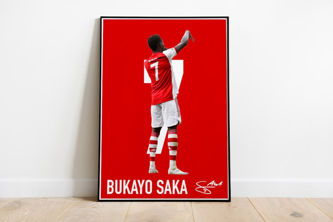 Bukayo Saka Signed Signature 22/23 Arsenal England Saka - Etsy