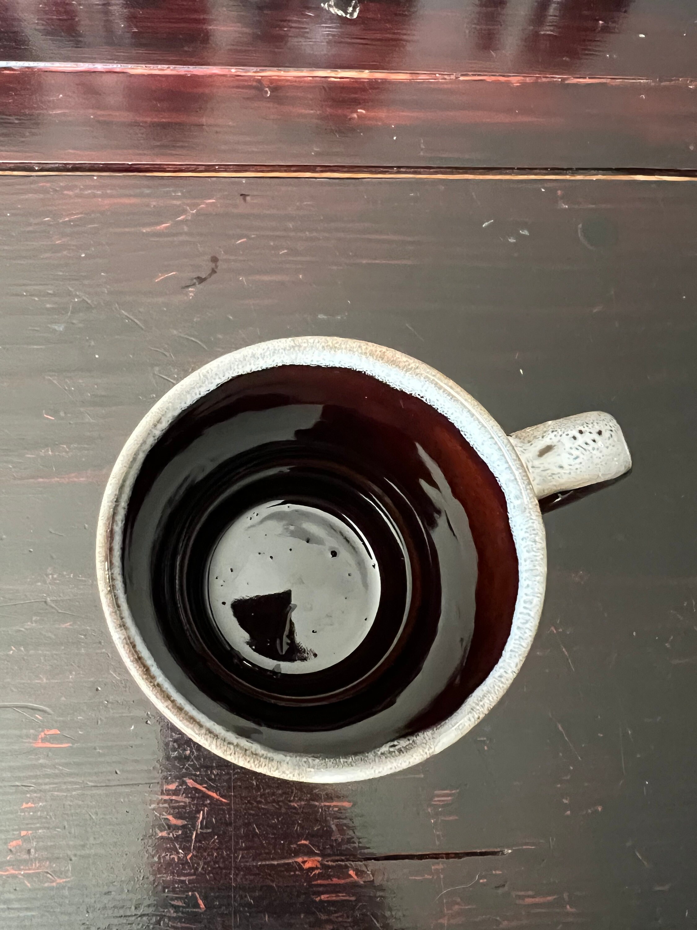 Set of 8 Vintage Brown Drip Glaze Stackable Mugs - Etsy