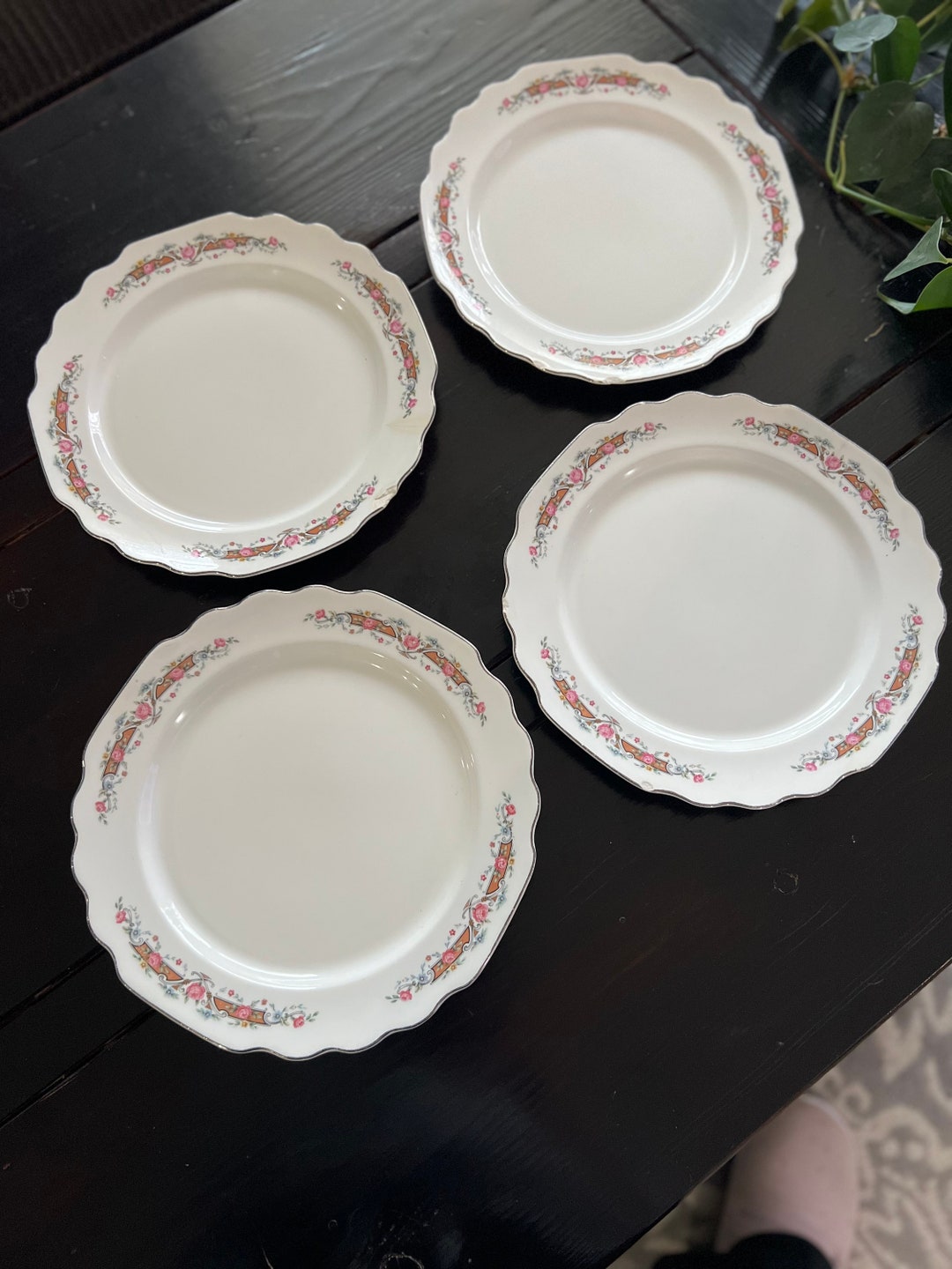 Set of 4 Vintage Lido W.S. George Dinner Plates - Etsy