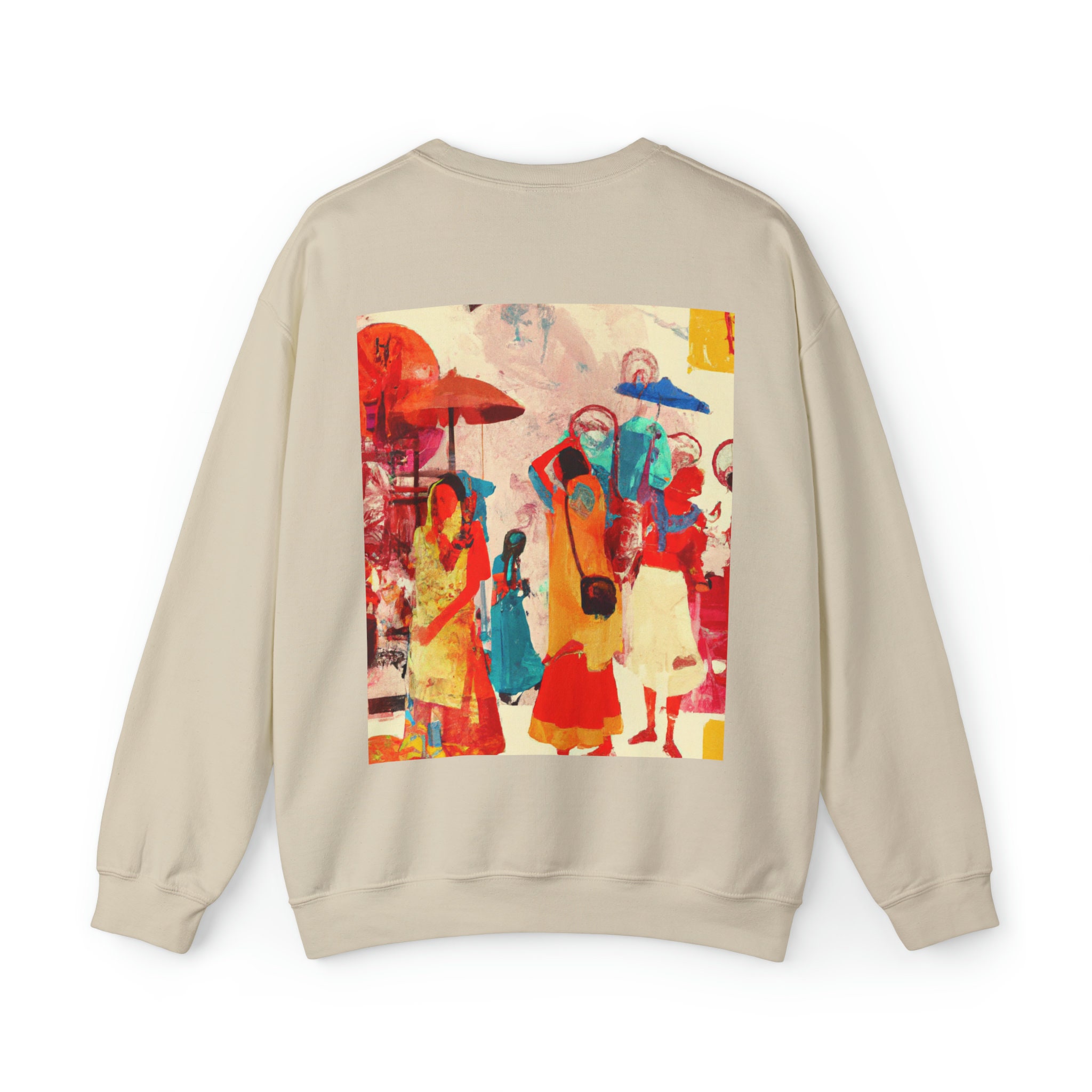 Abstract Art Heavy Blend Crewneck Sweatshirt Unisex, Comfort Fit With ...