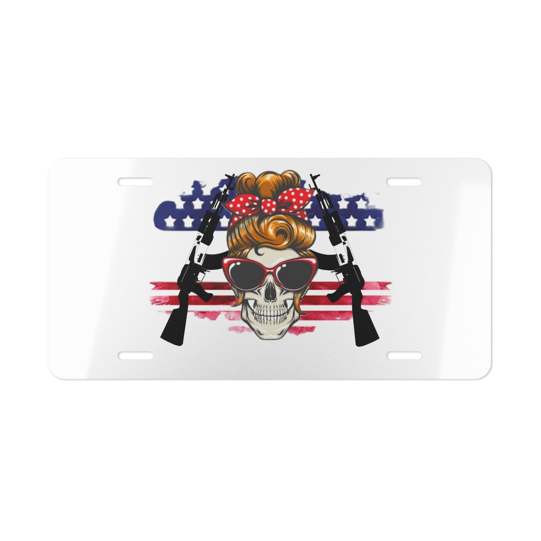 Vanity Plate, Badass American Babe - Etsy