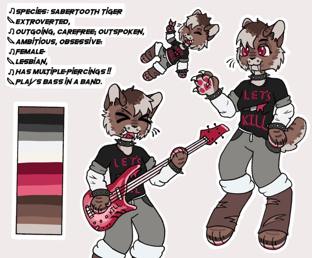 Custom Character Design Human/iod Furry Monster OC - Etsy Canada