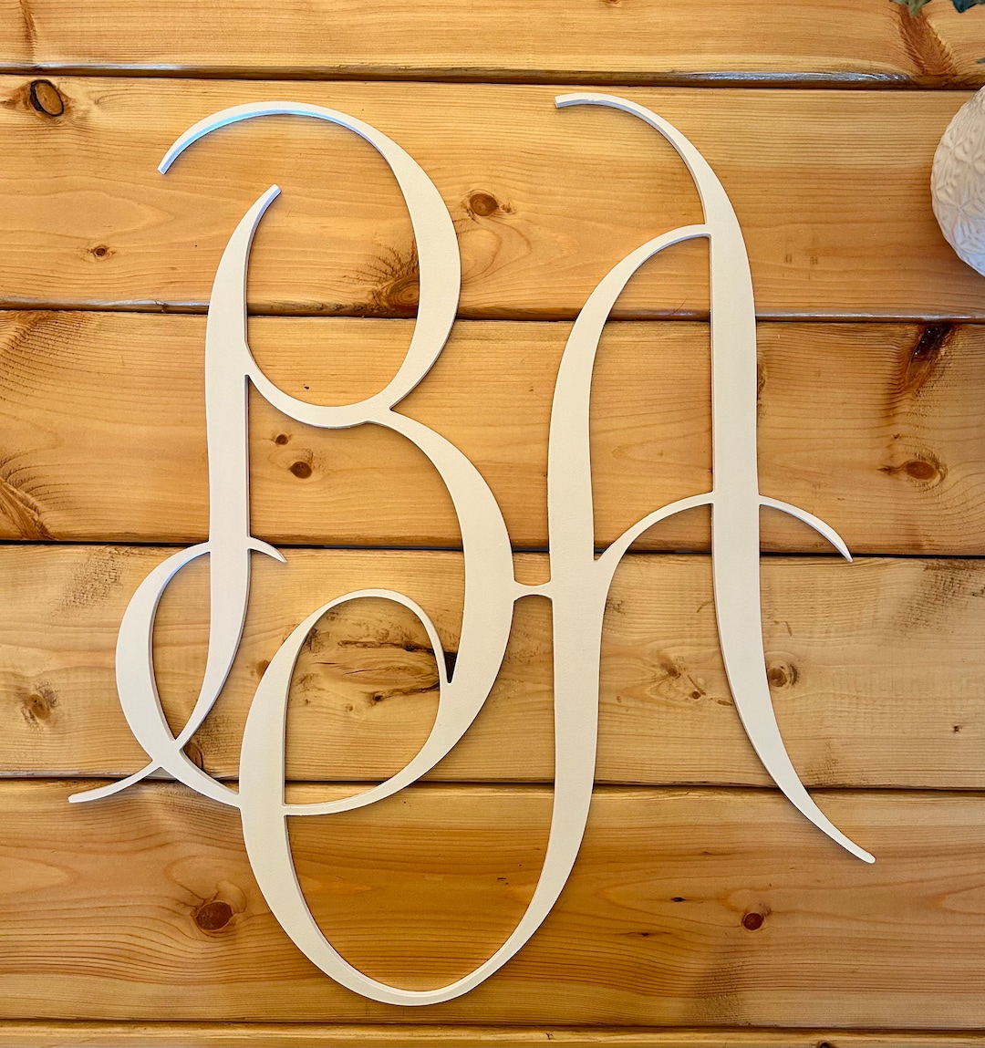Custom Monogram Sign, Wedding Hanging Monogram, Wooden Crest Sign ...