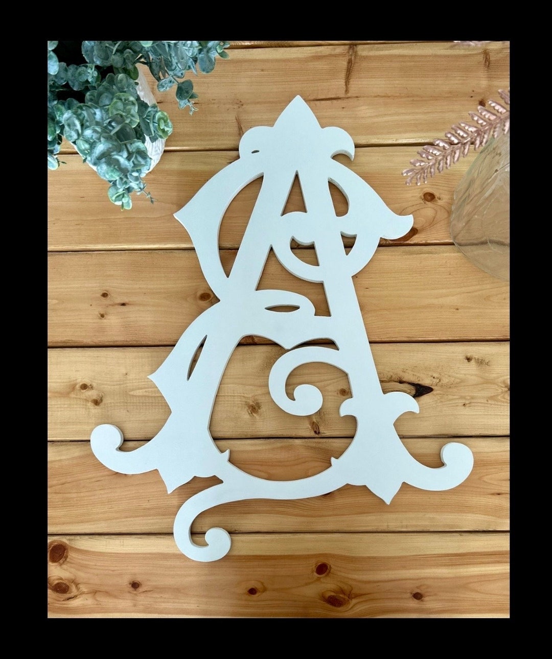 Custom Monogram Sign, Wedding Hanging Monogram, Wooden Crest Sign ...