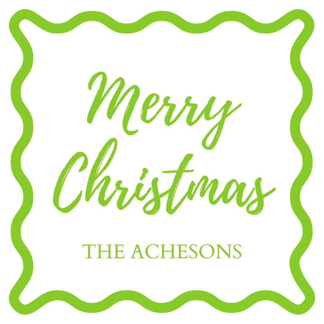 CUSTOM Wavy Christmas Gift Tag DIGITAL FILE - Etsy UK
