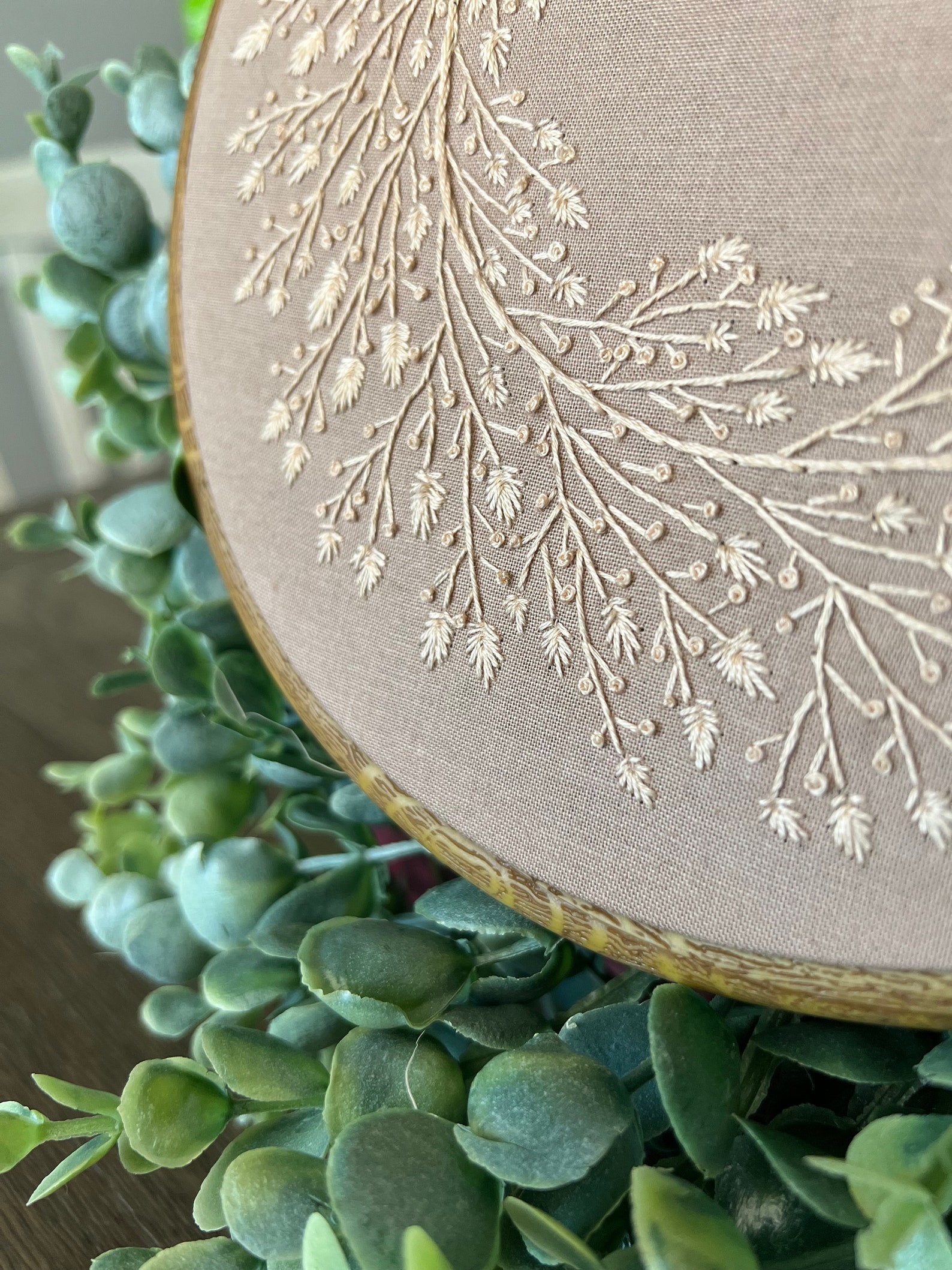 Fall Wreath Embroidery Pattern - Etsy