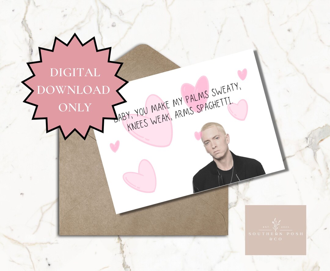 Eminem Valentine's Day Card 5 X 7 - Etsy