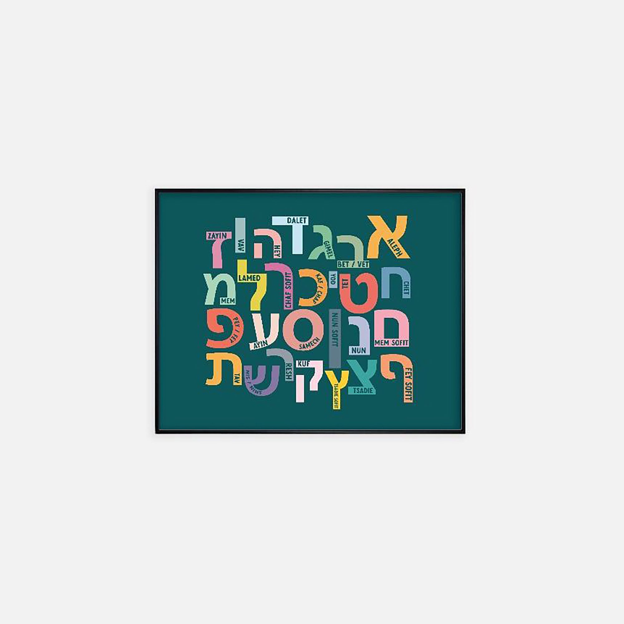 Alef Bet Hebrew Alphabet Poster - Etsy