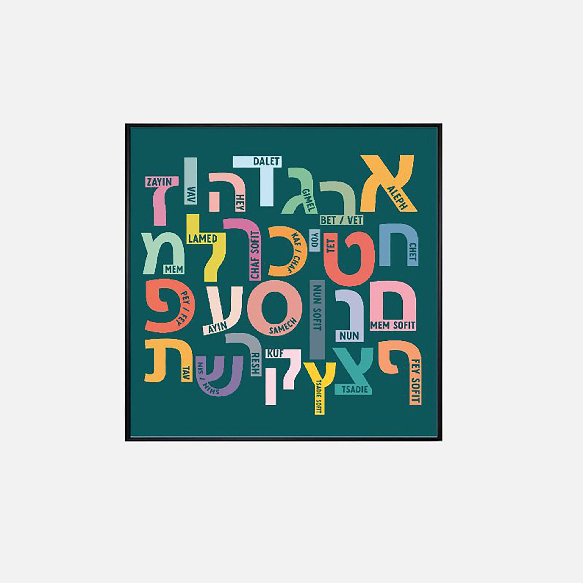Alef Bet Hebrew Alphabet Poster - Etsy