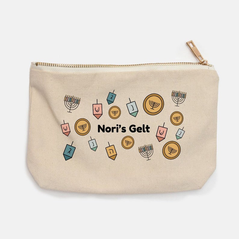 Personalized Gelt Bag / Personalized Kids Hanukkah Gift / Personalized ...