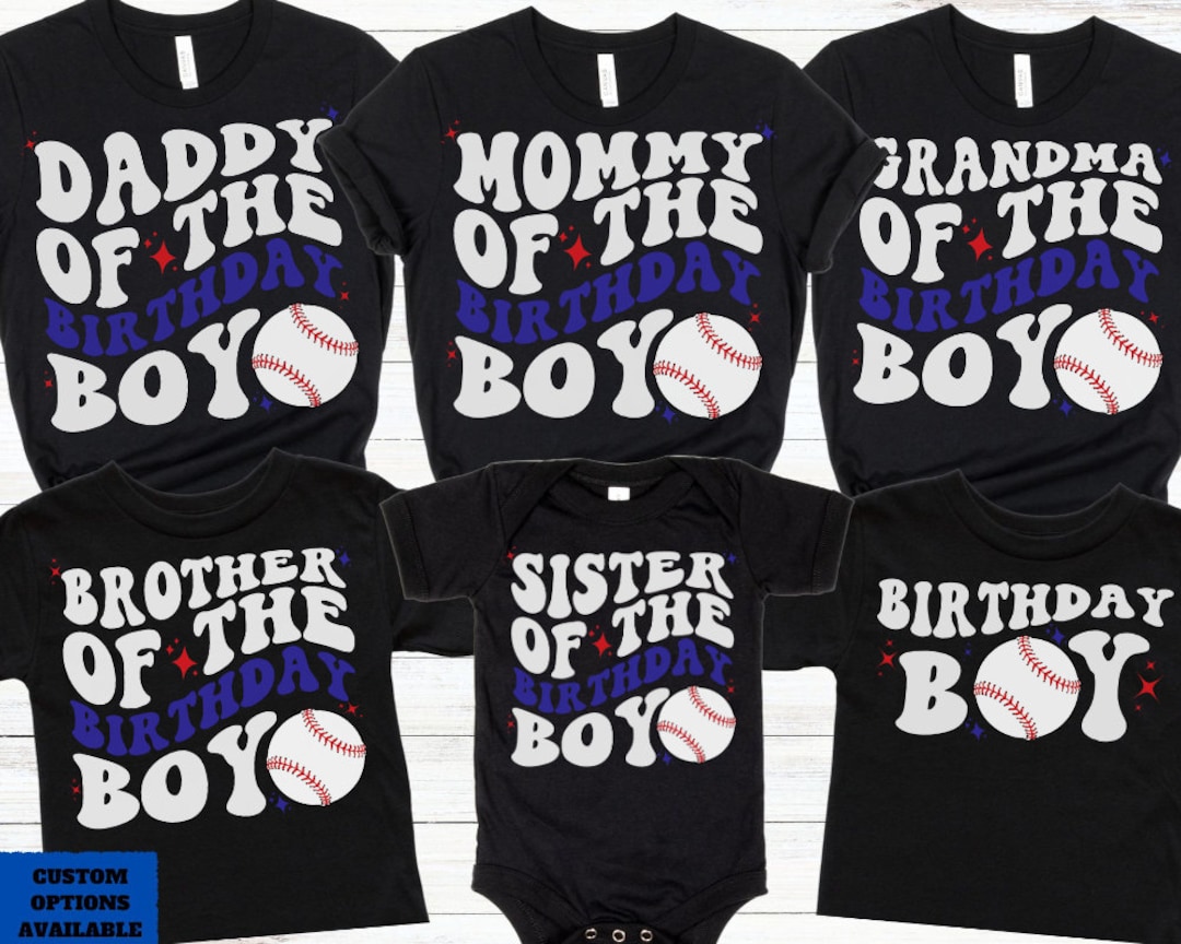 Baseball Birthday Shirts, Matching Family Birthday Shirts, Baseball ...