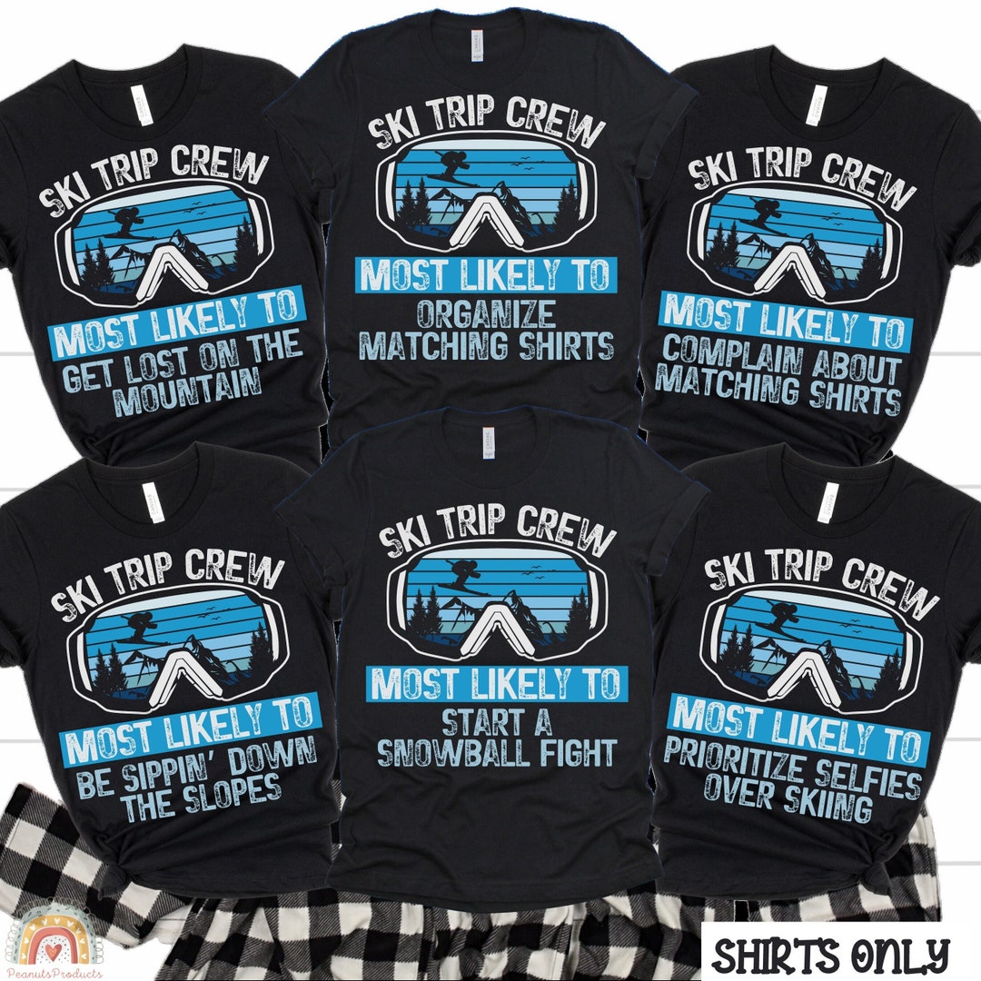 Matching Family Vacation Pajamas, Family Ski Trip Pajamas, Skiing ...
