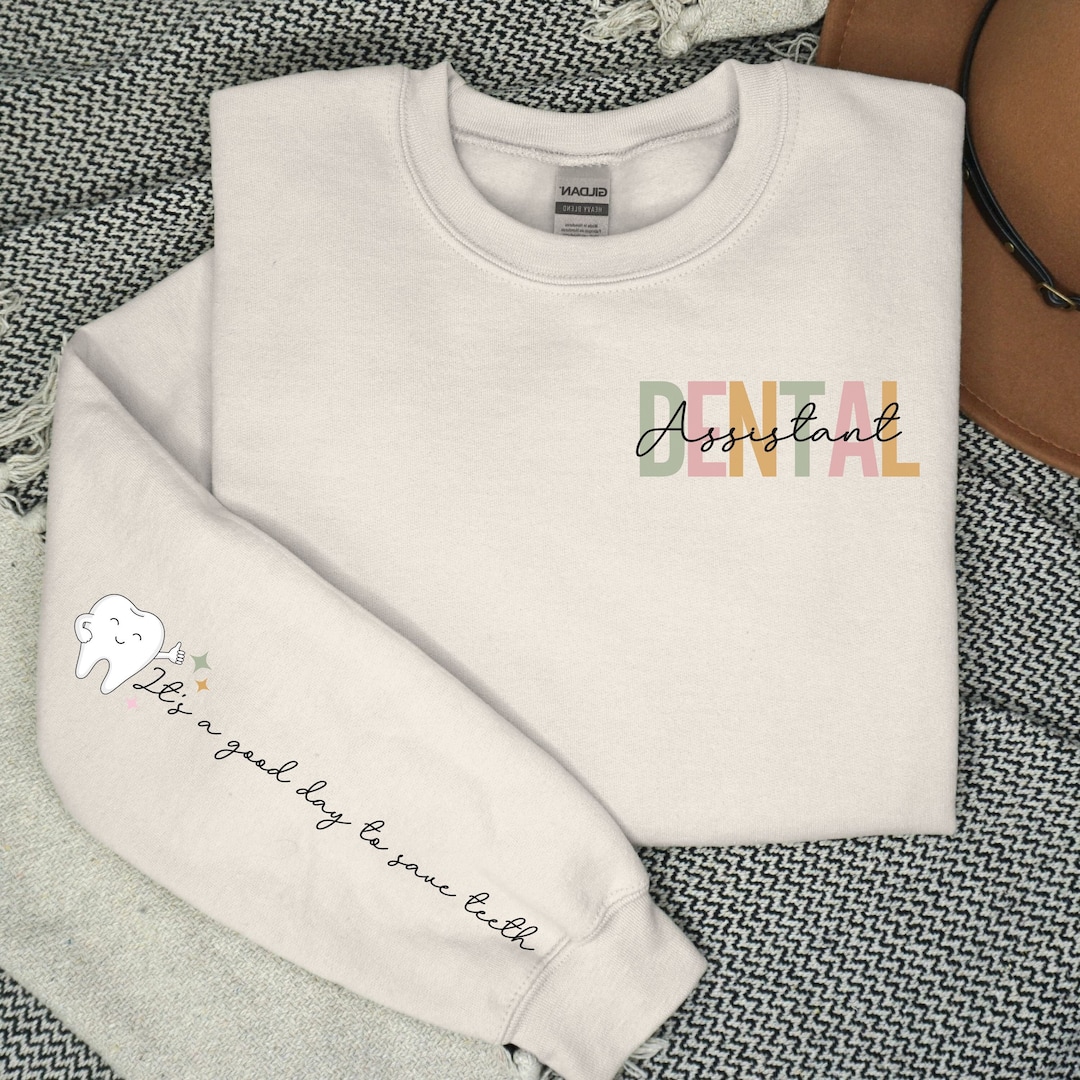 Dental Assistant Sweatshirt, Personalized DA Sweater, Custom Dental ...