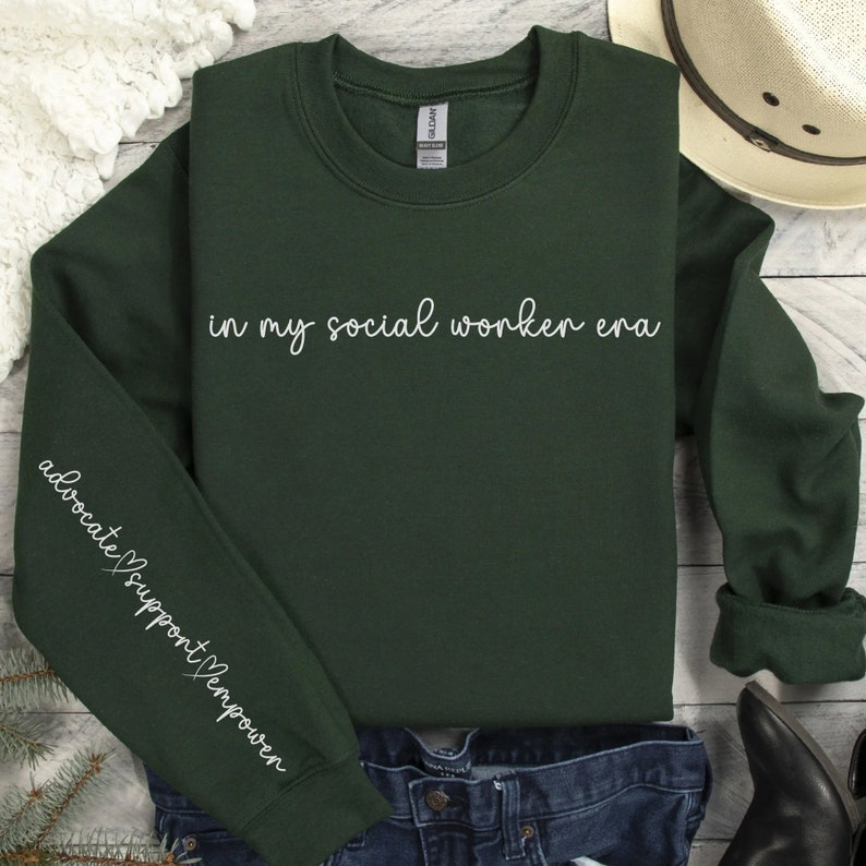 In My Social Worker Era Sweatshirt, Social Worker Sweater, Gift for ...