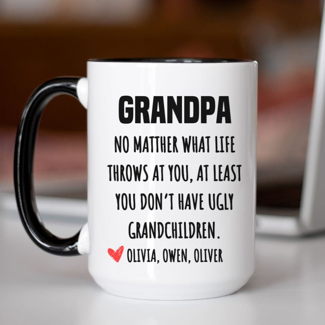 Grandpa Mug Gift, Father's Day Gift for Grandpa, Personalized Grandpa ...