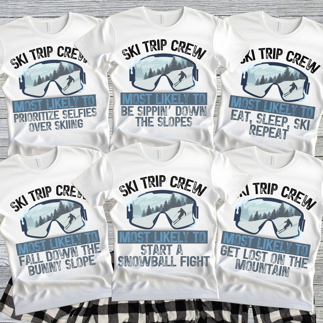 Matching Family Vacation Pajamas, Family Ski Trip Pajamas, Skiing ...