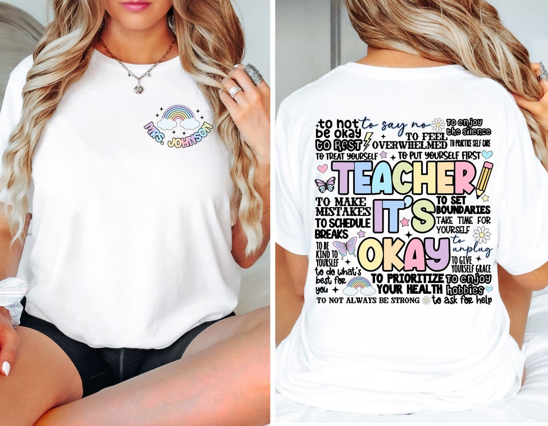 Custom Teacher Shirt, Teacher Appreciation Gift, Inspirational Teacher ...