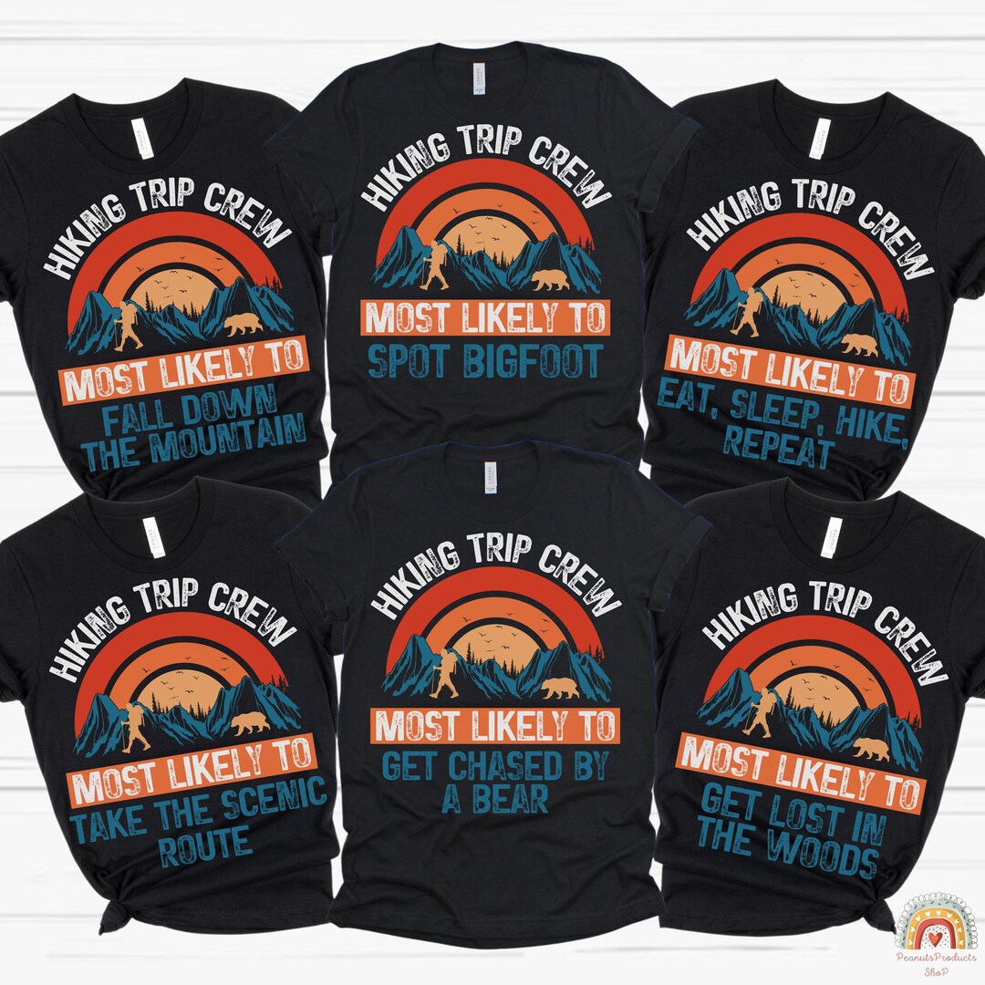 Matching Family Vacation Shirts, Family Hiking Trip Shirt, Hiking ...