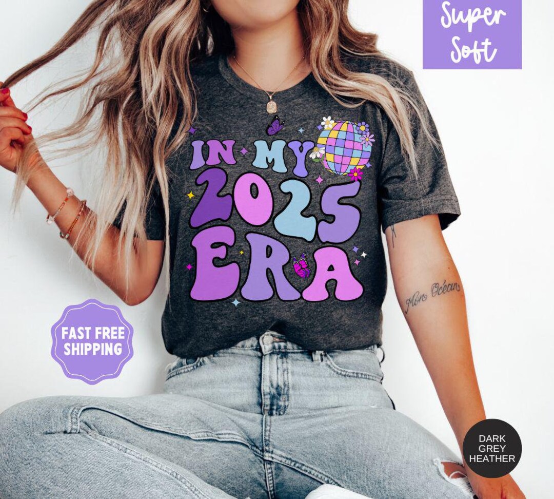 In My 2025 Era Shirt, Happy New Year Tshirt, Retro New Year Party Shirt ...