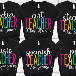 Custom Teacher Shirt, Teacher Team Shirts, Personalized School Shirt ...