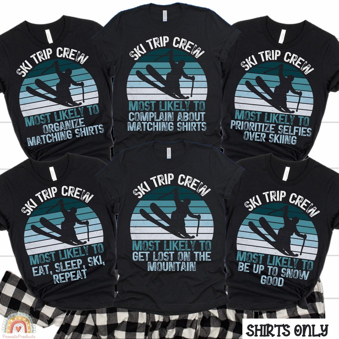 Matching Family Vacation Pajamas, Family Ski Trip Pajamas, Skiing ...